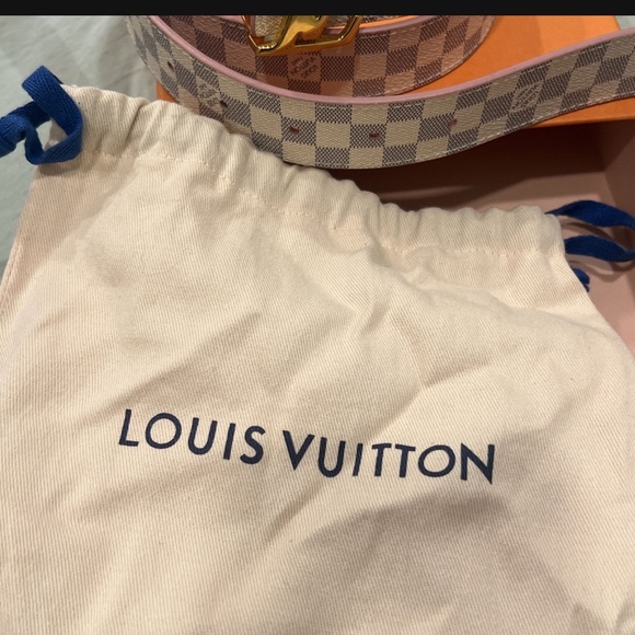 Accessories | Louis Vuitton Checkered Belt | Poshmark